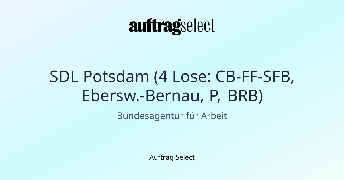 SDL Potsdam (4 Lose: CB-FF-SFB, Ebersw.-Bernau, P, BRB) [OTHER ...