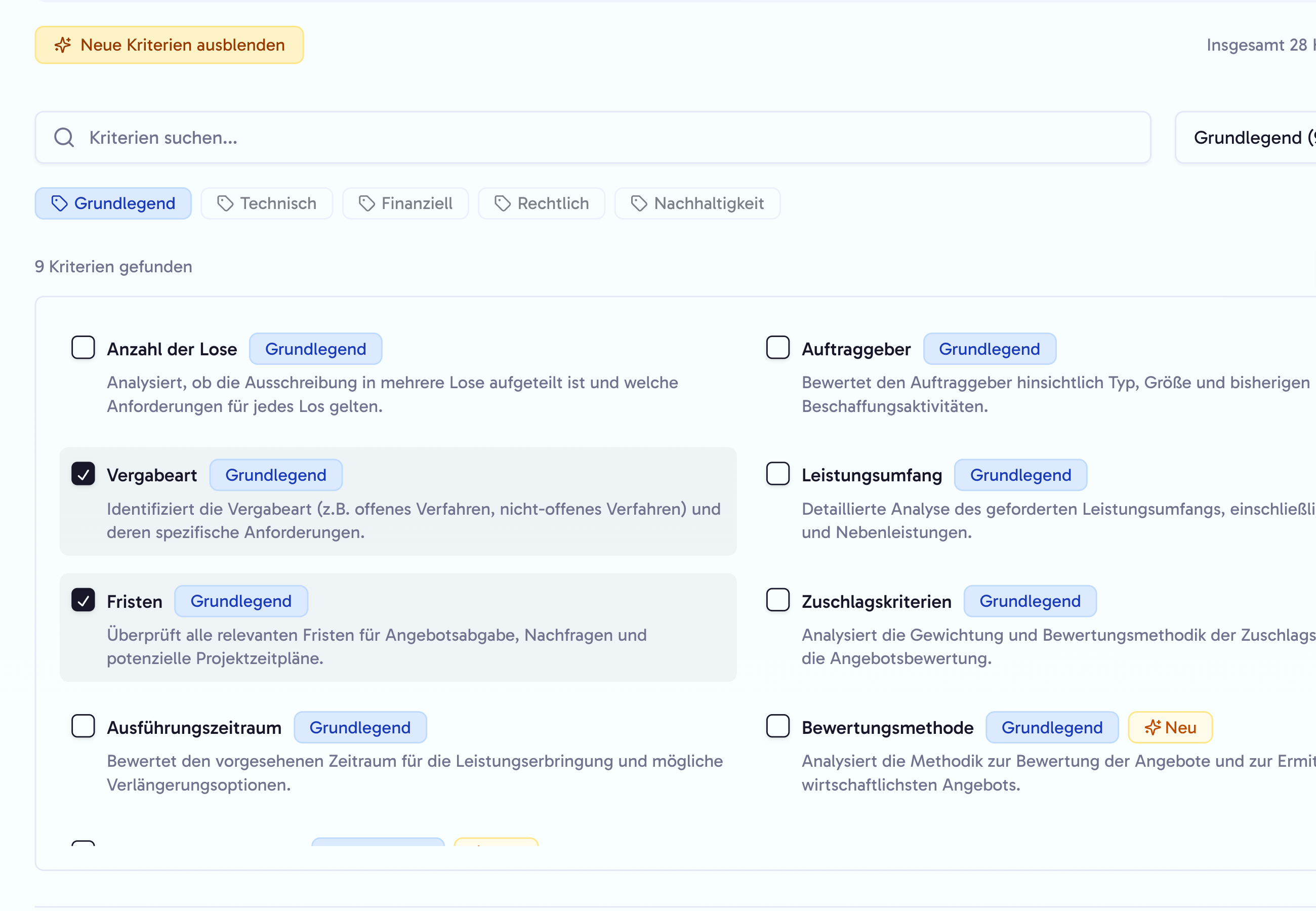 Feature: Ai prompts | AuftragSelect Features - Auftrag Select
