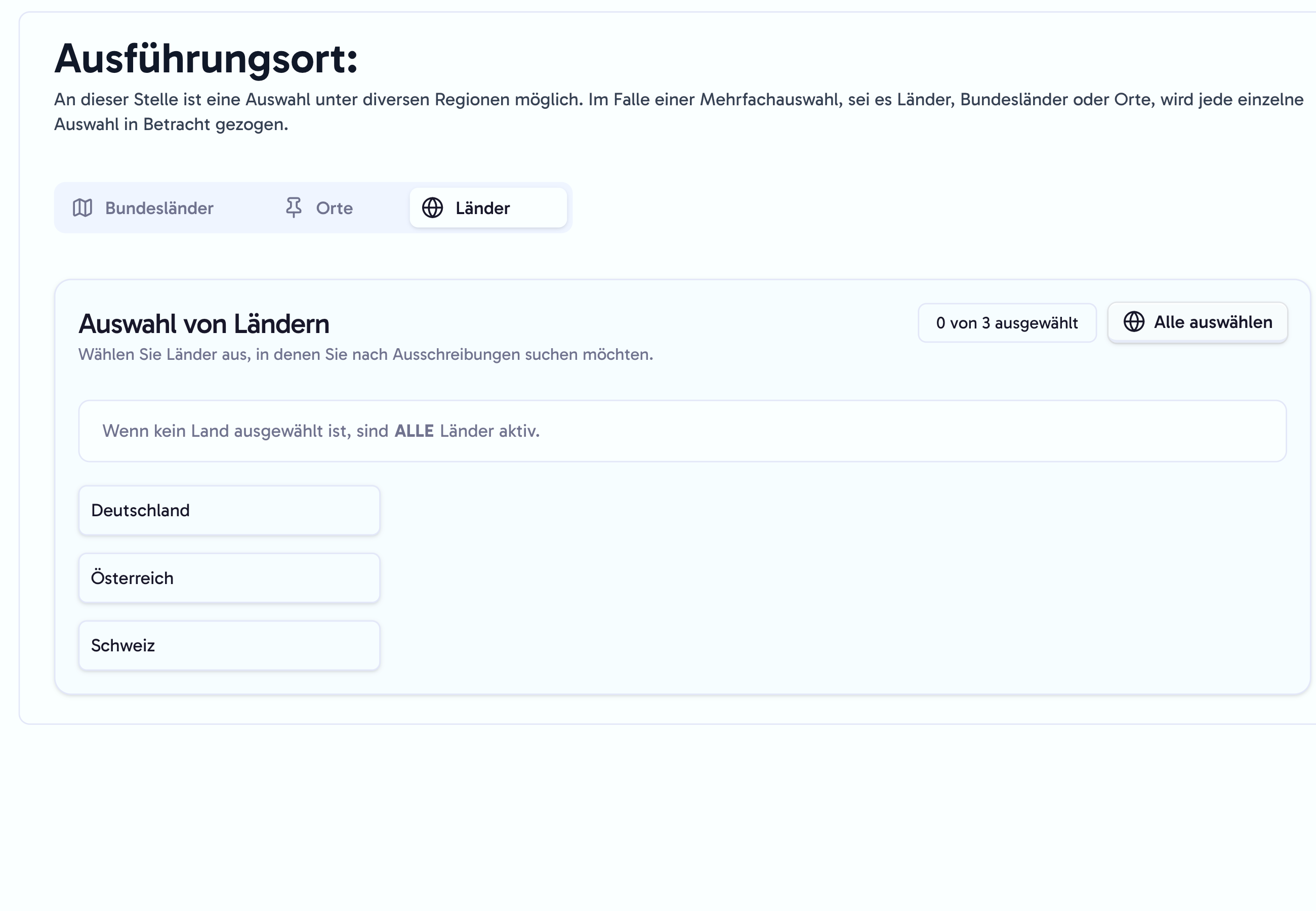 Feature: Dach | AuftragSelect Features - Auftrag Select