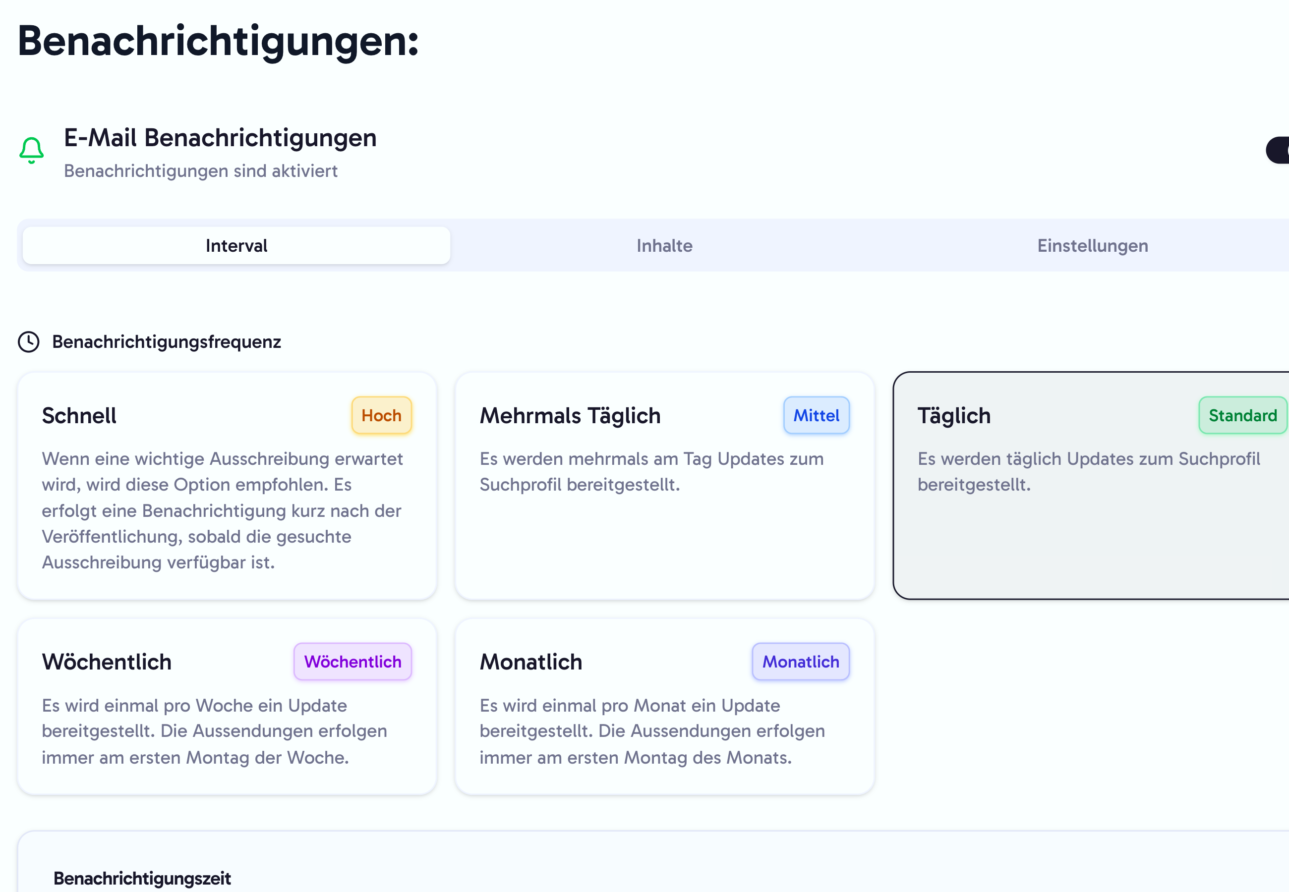 Feature: Notification | AuftragSelect Features - Auftrag Select